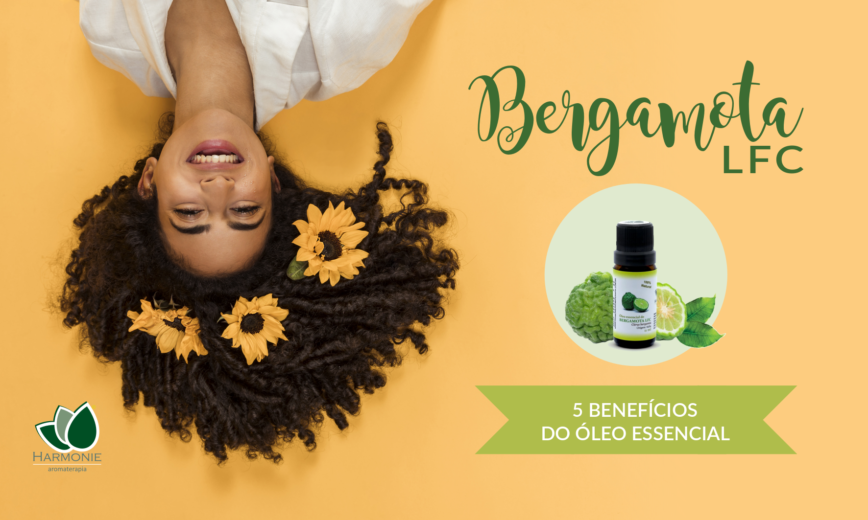 Óleo essencial de Bergamota - Harmonie Aromaterapia
